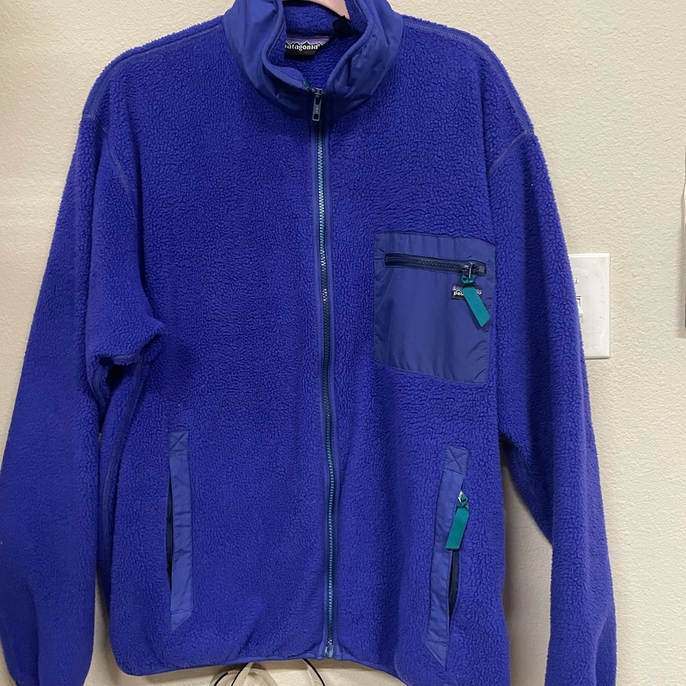 Rare Patagonia Retro Fleece Jacket Cobalt Blue - Gem